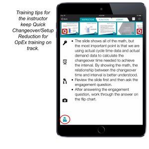 Quick Changeover/Setup Reduction for OpEx - Institute for Operational ...
